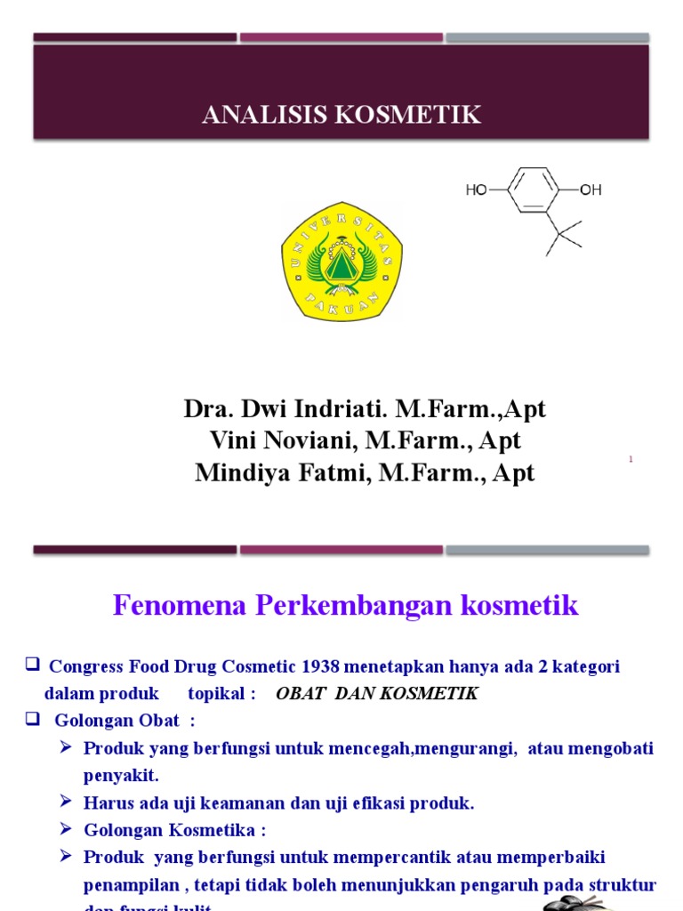 Analisis Kosmetik | PDF | Kesehatan Holistik