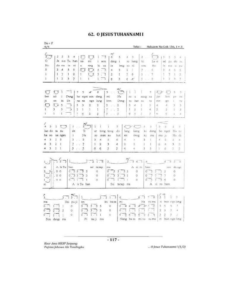 Koor Ama O Jesus Tuhannami I | PDF