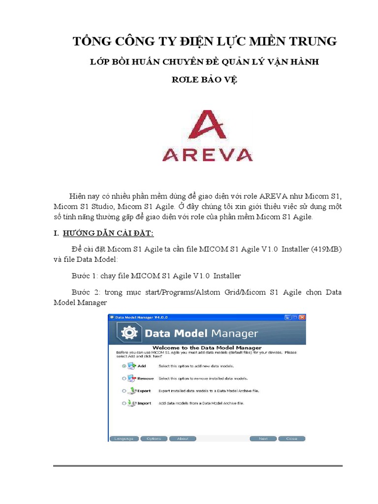 Huong Dan ALSTOM | PDF