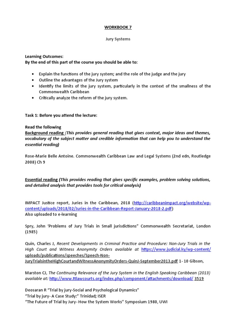 Jury Systems | PDF | Jury Trial | Trials