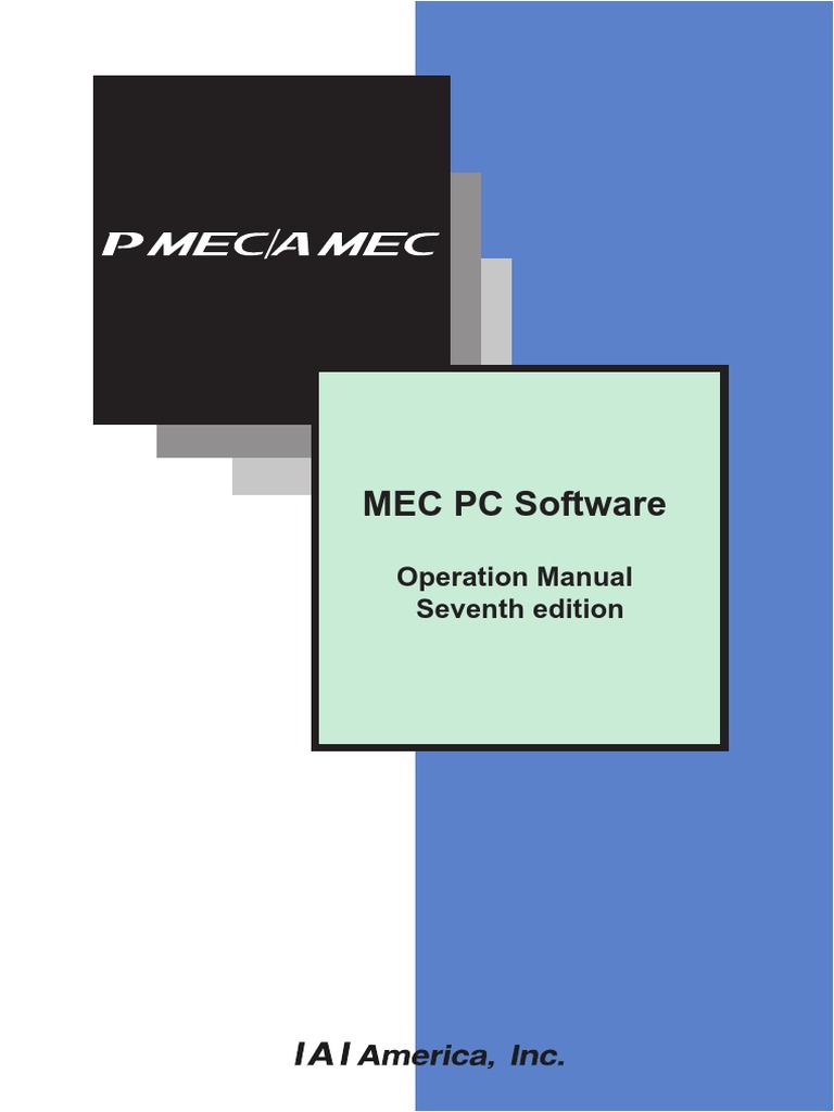 MEC PC Software: Operation Manual Seventh Edition | PDF | Microsoft ...