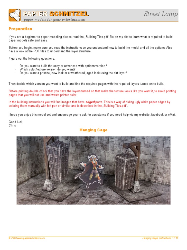 Instructions Hanging Cage | PDF