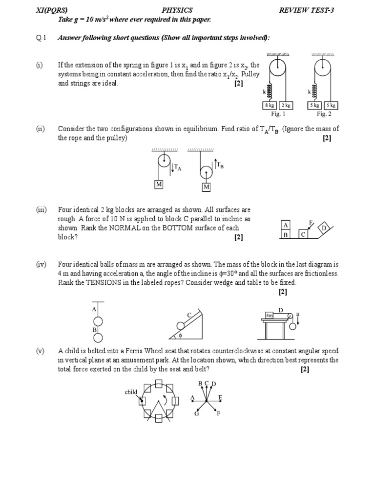PHYSICS-13-08 - 11th (PQRS) | PDF | Force | Physical Phenomena