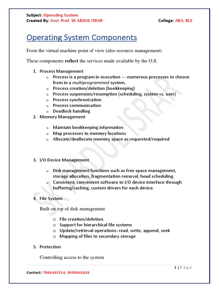 Operating System MCA BPUT Unit-2 | PDF | Process (Computing ... Operating System MCA BPUT Unit-2 | PDF | Process (Computing ...