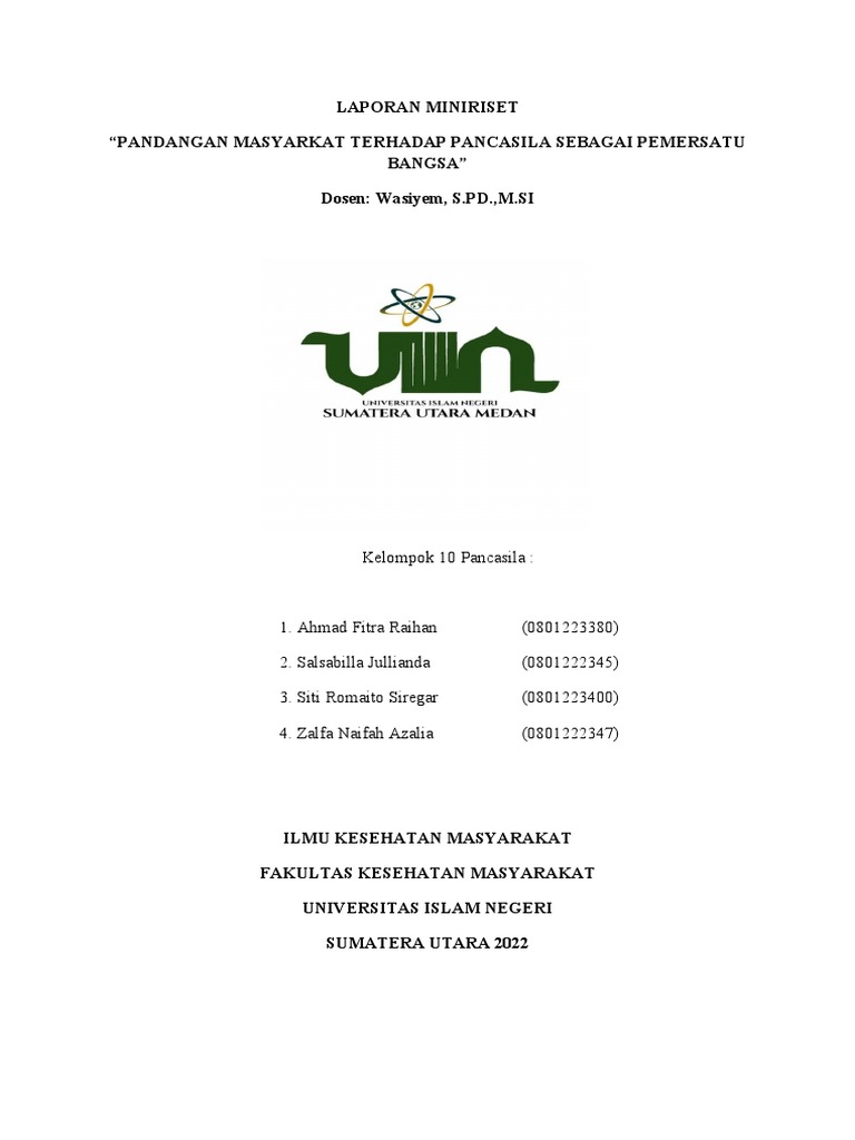 Makalah Mini Riset Pancasila Kel 10 | PDF