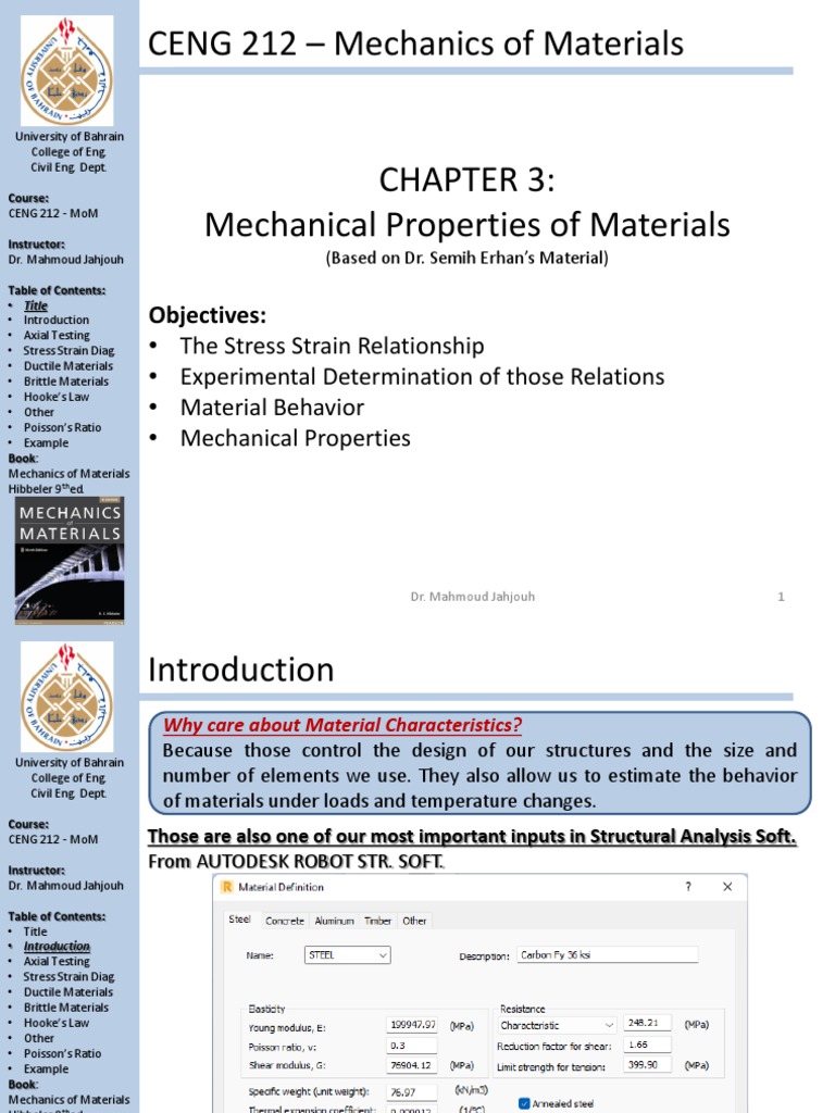 Chapter 3 | PDF | Deformation (Engineering) | Strength Of Materials