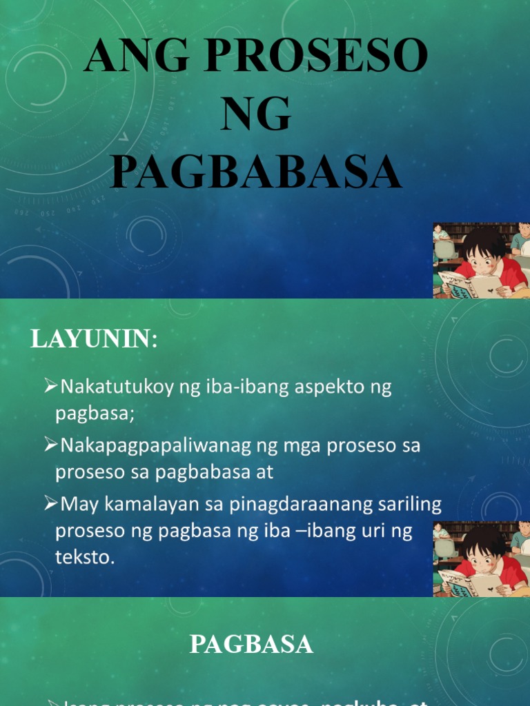 Ang Proseso NG Pagbabasa | PDF