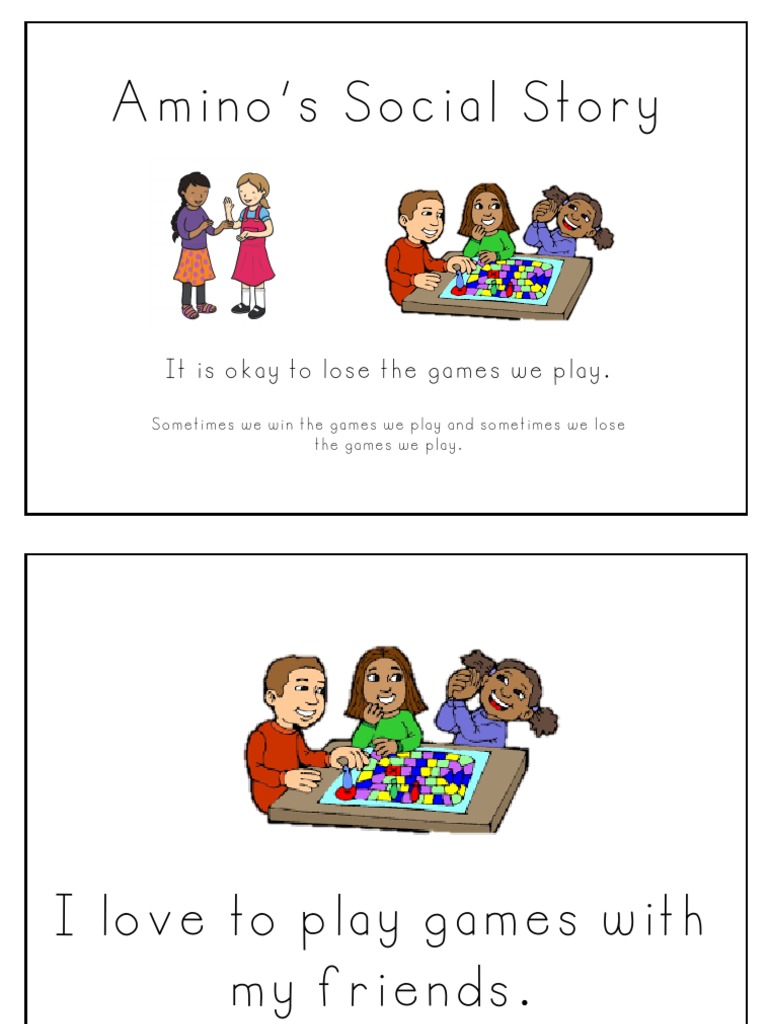 Winning and Losing: A Social Story | PDF