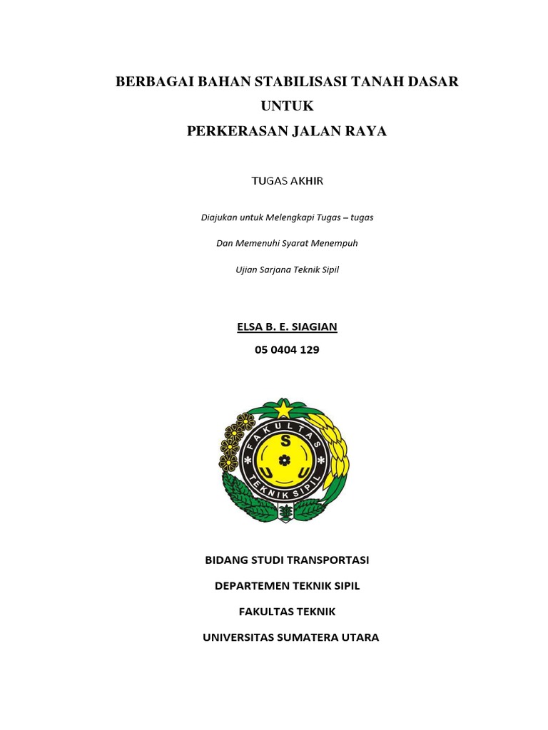 Stabilisasi Tanah Dasar Jalan Raya | PDF | Teknologi & Rekayasa