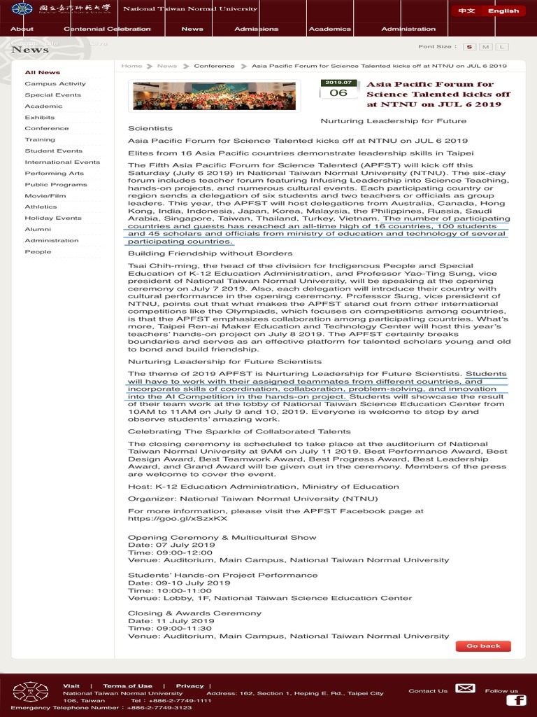 NTNU - National Taiwan Normal University | PDF