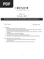 NSAT Sample Test Paper for Class 10 | PDF | Nervous System | Central ...