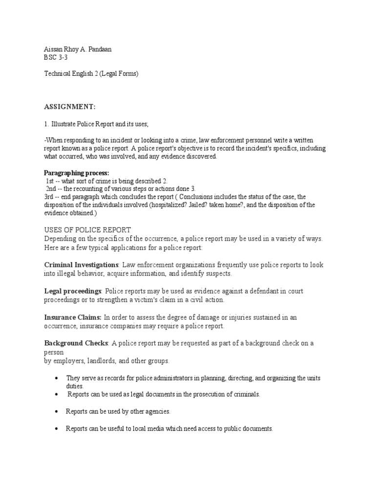 CDIN 8 Assignment Answer | PDF | Police | Background Check