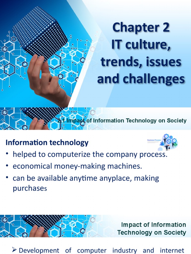 IT Trends and Challenges | PDF | Internet Of Things | Cloud Computing