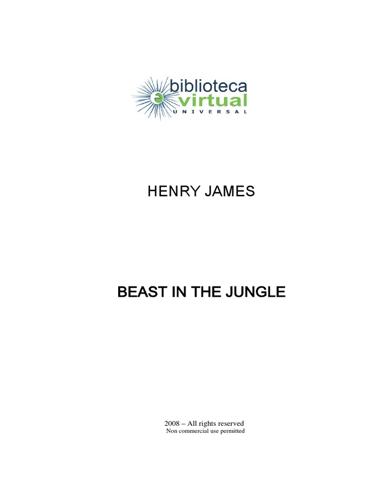 Henry James - Beast in The Jungle | PDF