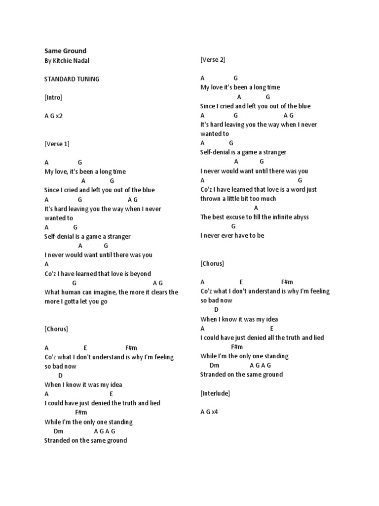 Same Ground | PDF | Musical Forms