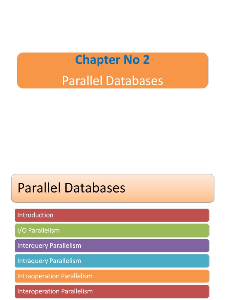 2 Parallel Databases Pdf Parallel Computing Information