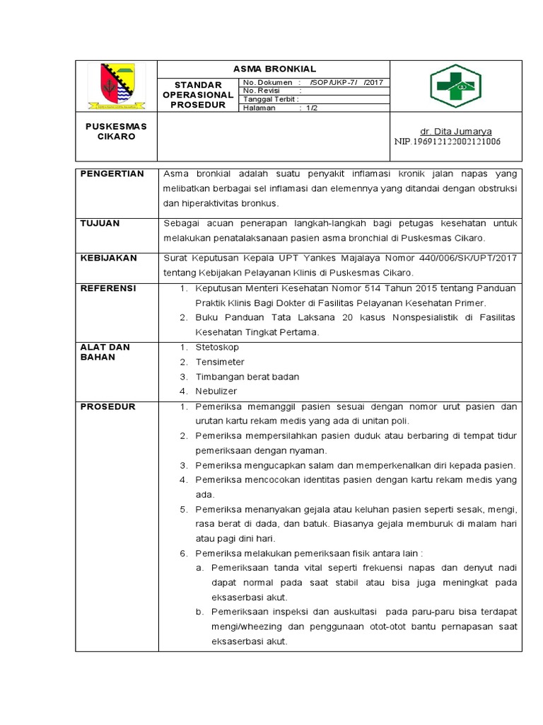 Penatalaksanaan Asma ++ | PDF