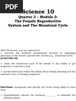 Female Reproductive System Worksheet | PDF