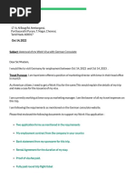 Sample Cover Letter For Work Permit Application | PDF | Résumé | Travel ...