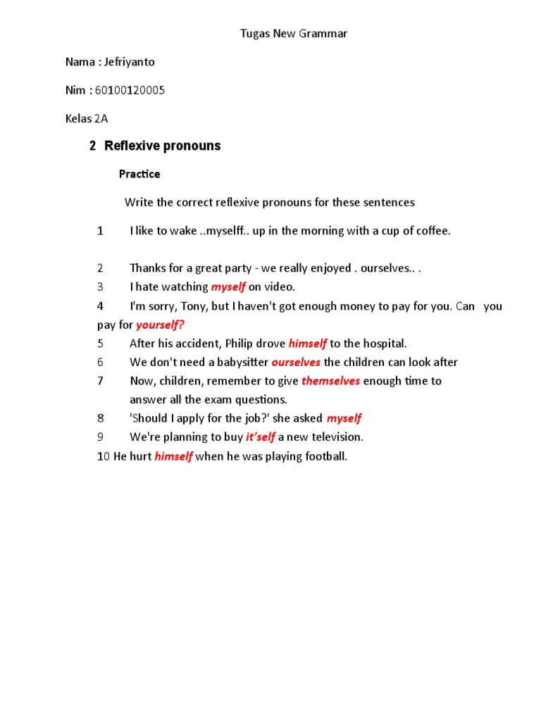 Tugas New Grammar | PDF | Plural | Linguistics