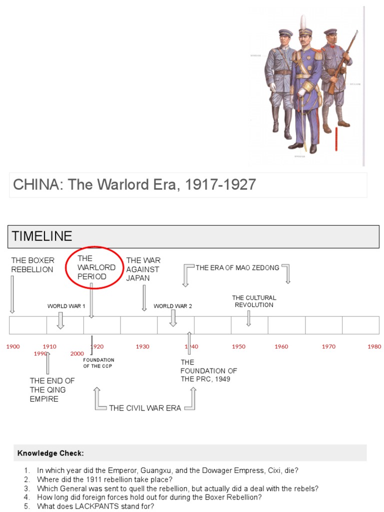 CHINA: The Warlord Era, 1917-1927 | PDF | Kuomintang | Communism