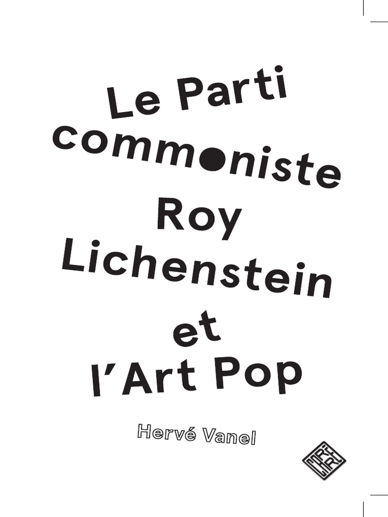 Le Parti Commoniste Roy Lichtenstein | PDF | Andy Warhol | Art abstrait