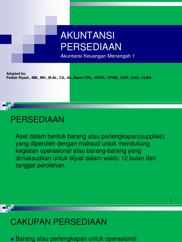 Akuntansi Persediaan | PDF
