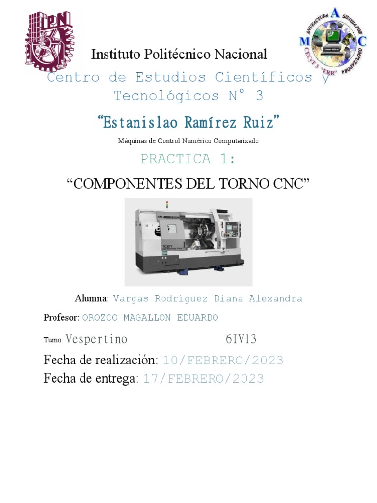 Practica 1 CNC | PDF | Control numerico