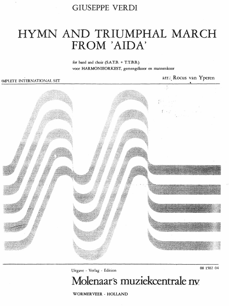Hymn and Triumphal March From 'Aida': Molenaar"s Muziekcentrale NV | PDF