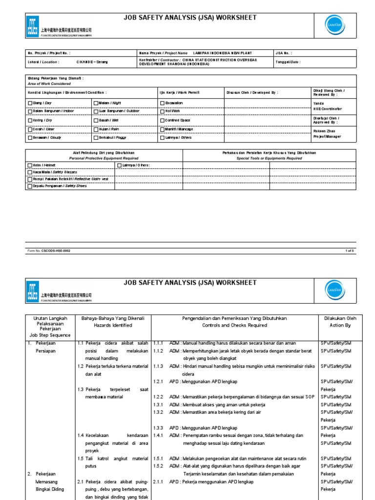JSA Instalation Frame Wall | PDF