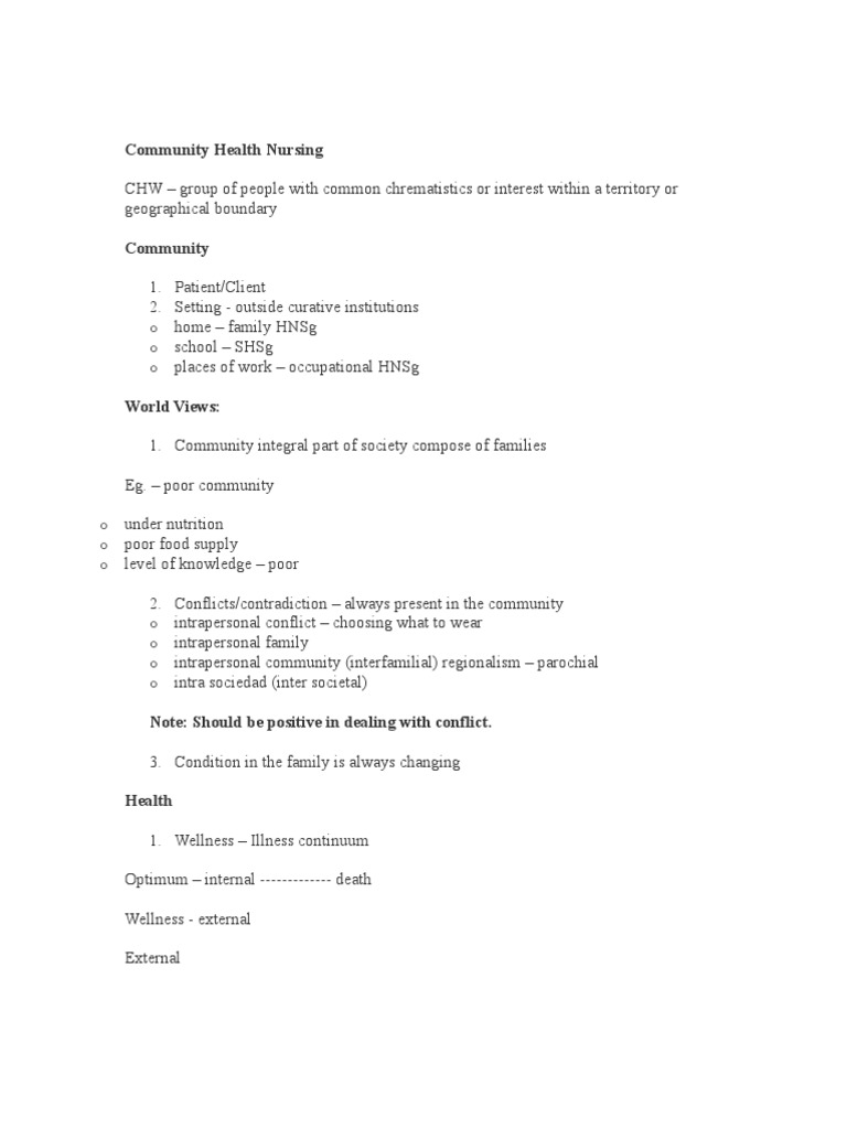 Community Health Nursing | PDF | Health Education | Nursing