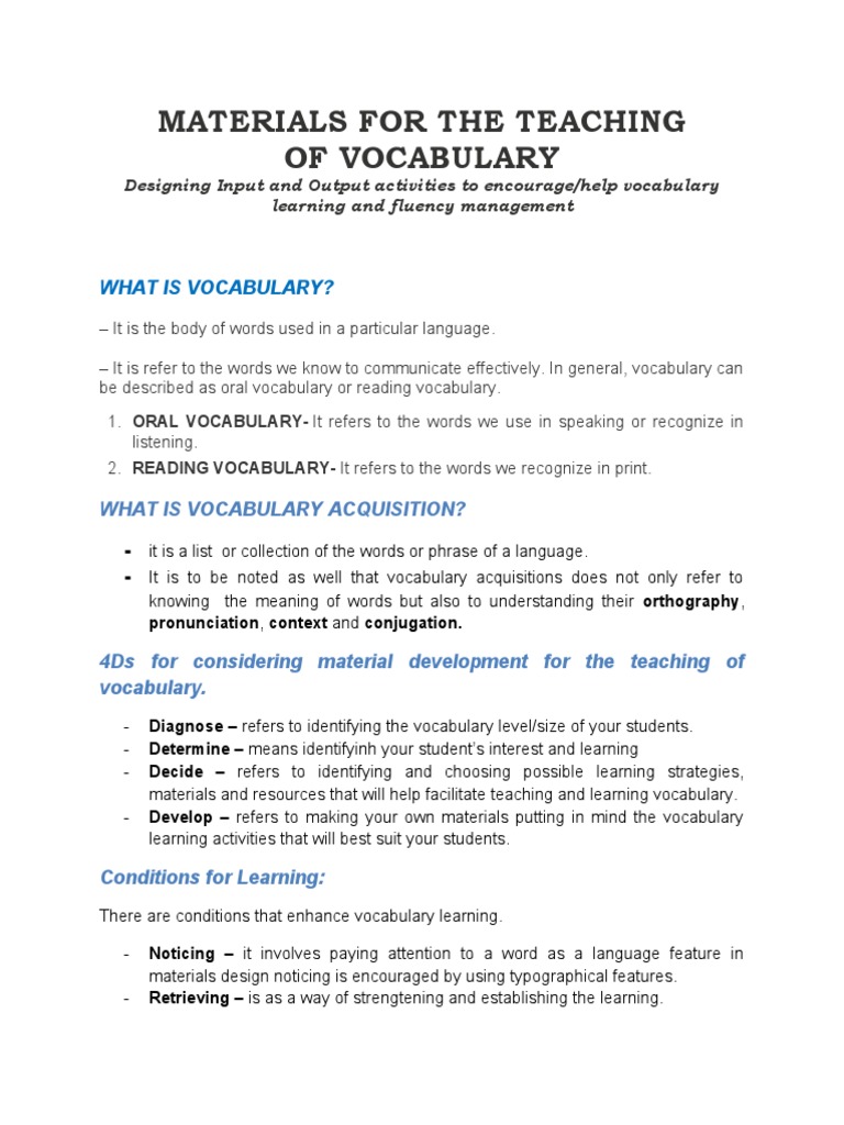 Written Report EL 105 FINAL | PDF | Vocabulary | Fluency