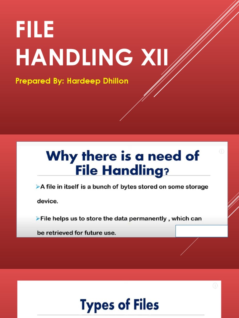 File Handling XII | PDF | Text File | Information Technology Management File Handling XII | PDF | Text File | Information Technology Management