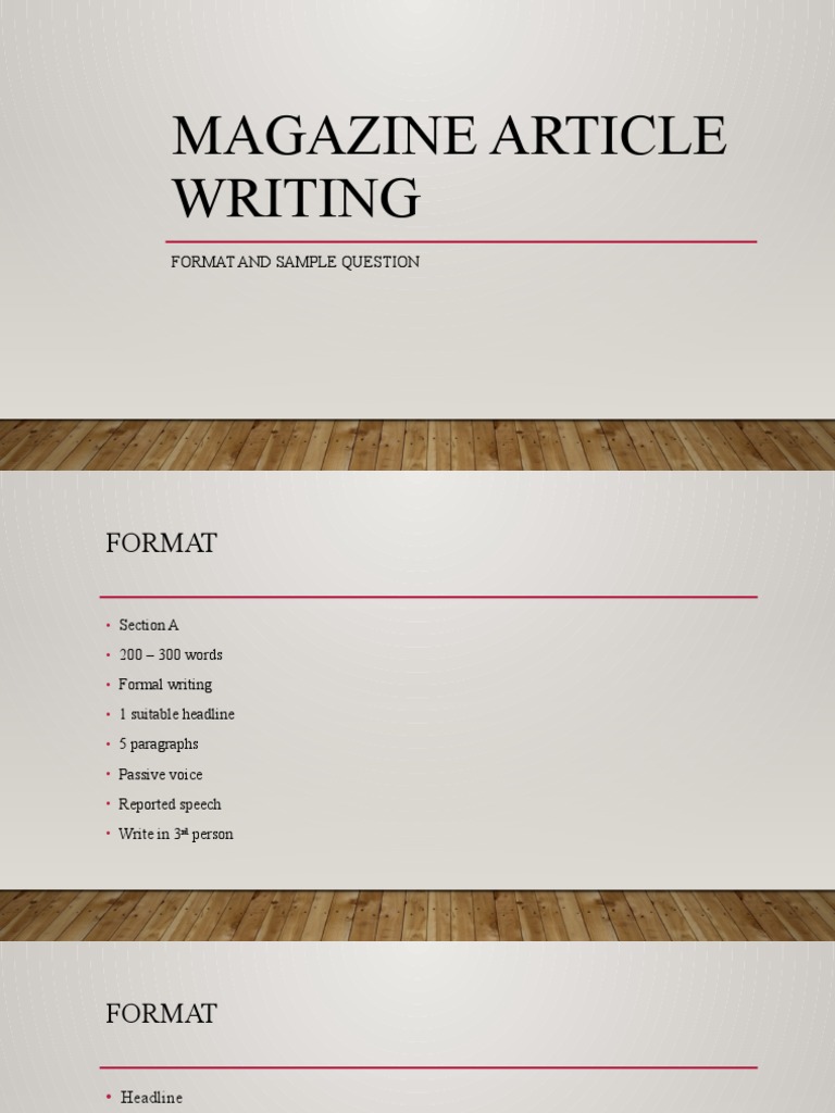 Magazine Article Writing | PDF | Medical School | Academic Degree