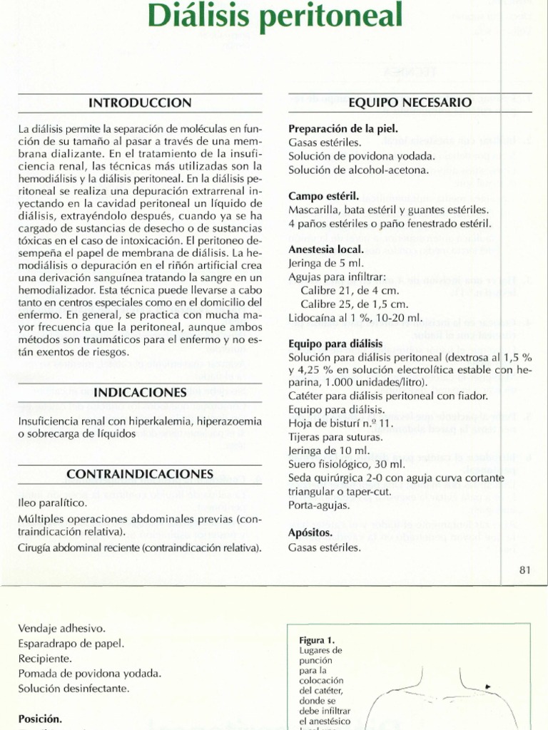 Guía De Diálisis Peritoneal Técnica Y Riesgos Pdf Diálisis Peritoneo
