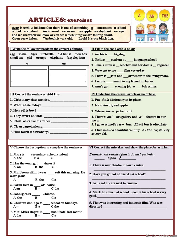 Articles Exercises | PDF | Language Families | Human Communication