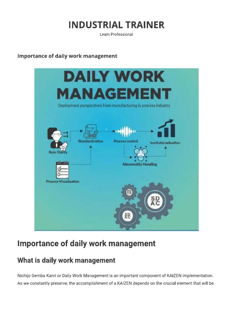 Daily Work Maneger | PDF