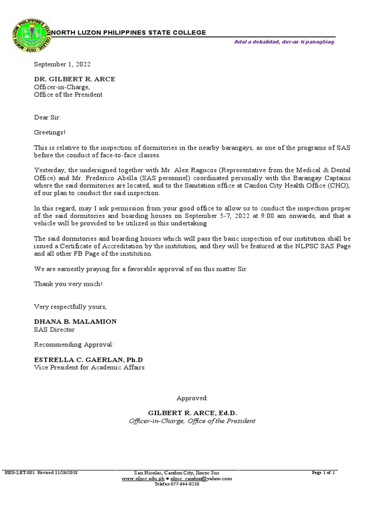 Dormitory Inspection | PDF