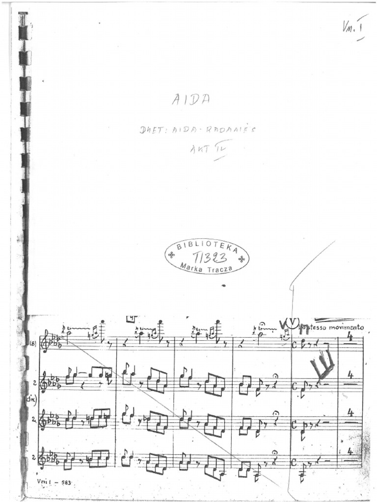 Aida-Duet Aida-Radames | PDF
