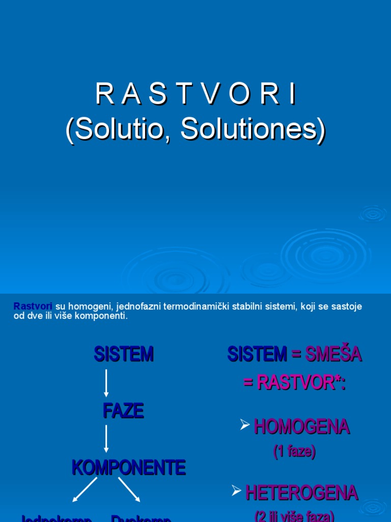 RASTVORI | PDF
