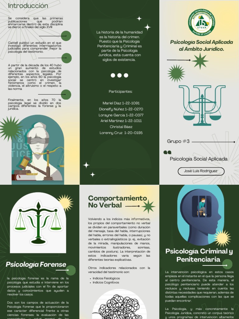 Brochure exposición PSA | PDF | Sicología | Criminología