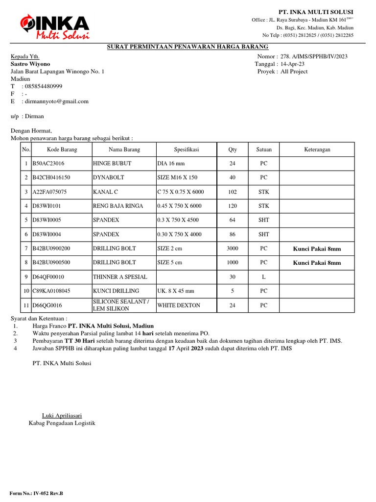 Pt. Inka Multi Solusi | PDF