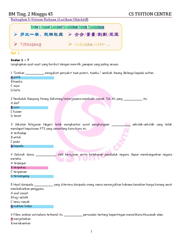 BM Ting 2 Minggu 45 Yes | PDF