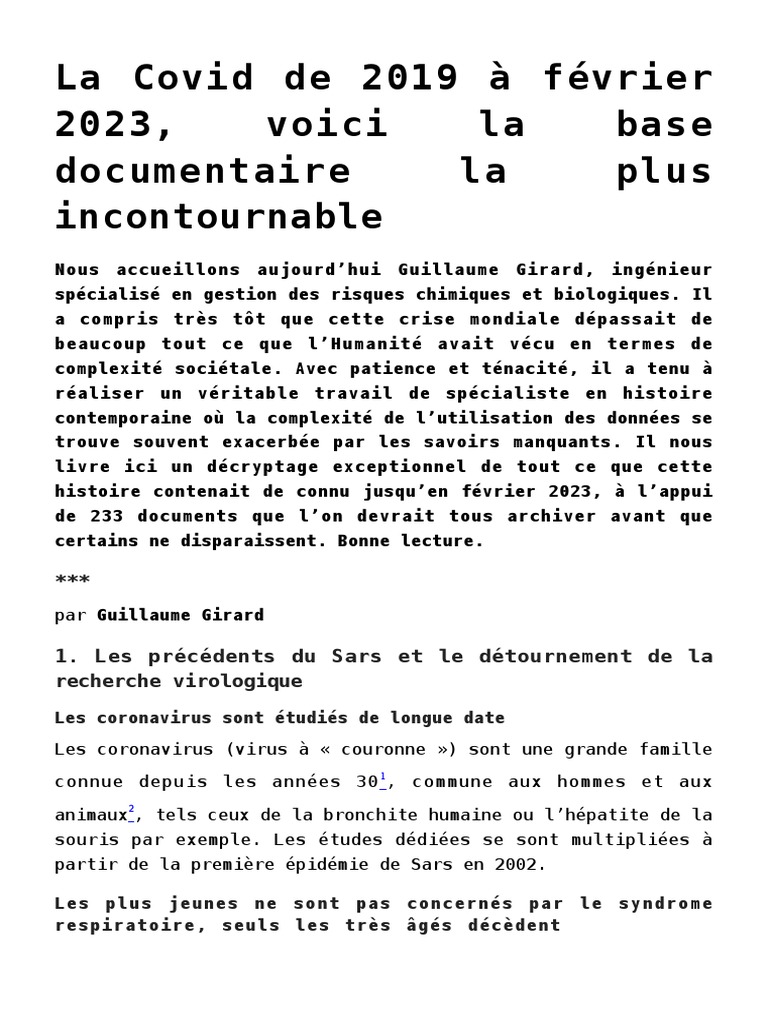 Analyse de la Covid-19 jusqu'en février 2023 | PDF | Vaccination | Grippe