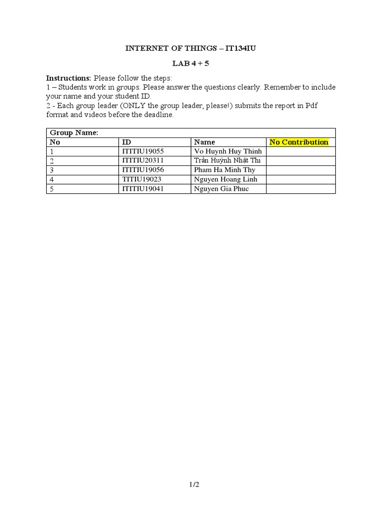IoT Lab 4 + 5 | PDF | Computer Libraries | Software