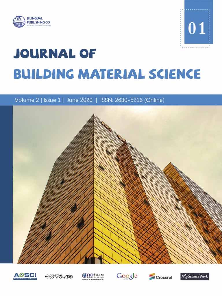 Journal of Building Material Science - Vol.2, Iss.1 June 2020 | PDF ...