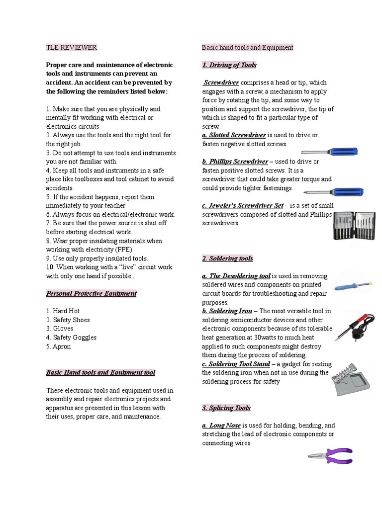 TLE Reviewer | PDF | Electronic Component | Electronic Circuits