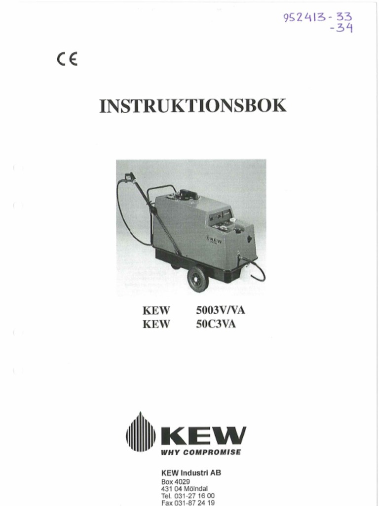 KEW 5003V Pressure Washer | PDF