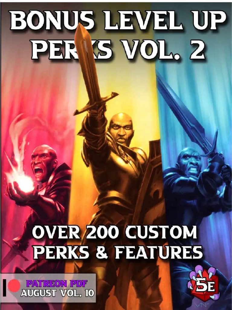 Bonus Level Up Perks Vol 2 | PDF