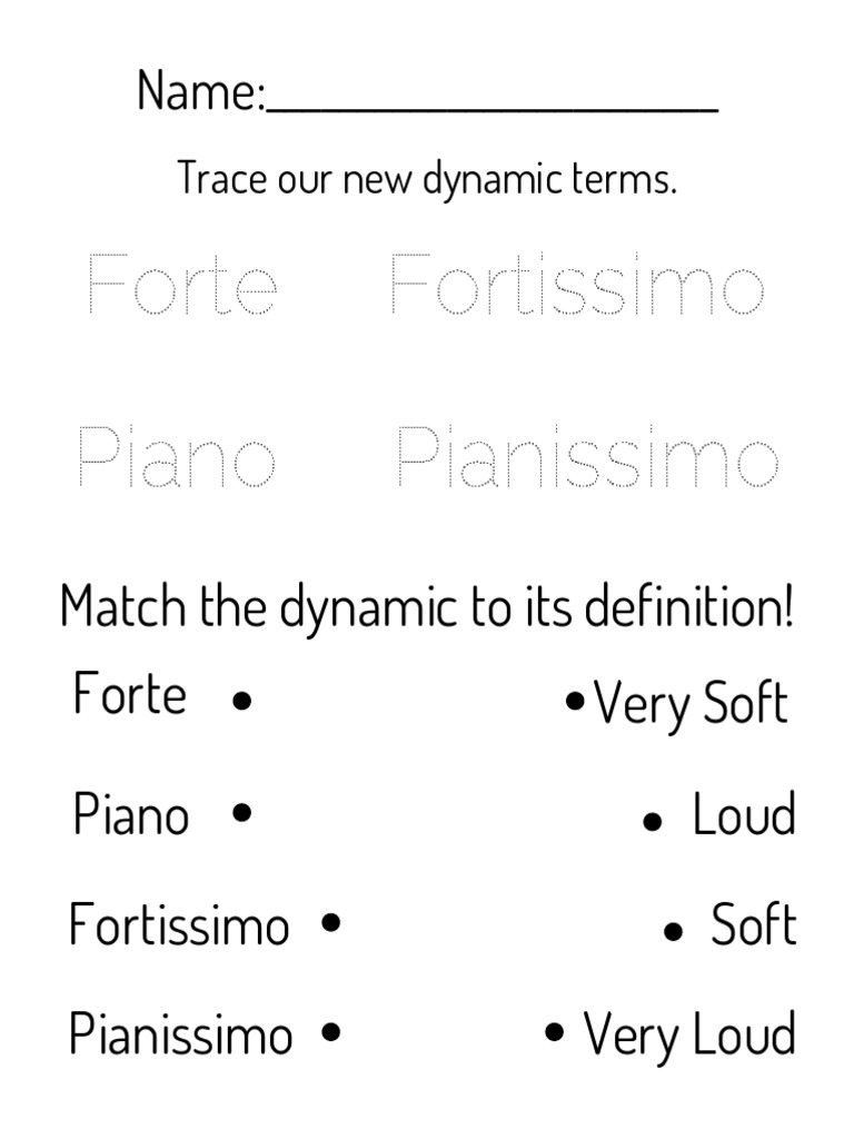 Name: - : Fortissimo Pianissimo Forte Piano | PDF